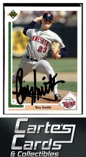 Roy Smith 1991 Upper Deck #490 Minnesota Twins TTM/IP Signed ...