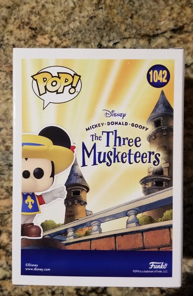 Funko Pop! Disney Three Musketeers Mickey Mouse 1042 SDCC Exclusive | eBay