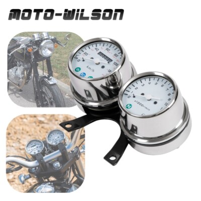 Motorcycle Mechanical odometer speedometer and engine speed instrument ...