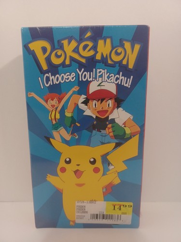 Pokemon Vol. 1: I Choose You Pikachu (VHS, 1998, Dubbed) New Sealed ...