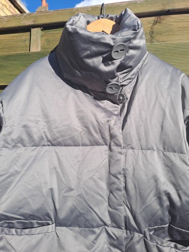 PART TWO~Ladies Grey Puffer Padded Quilted Soft Comfy High Neck Jacket ...