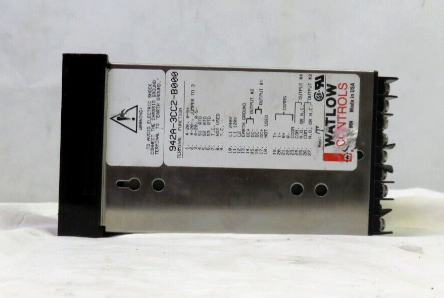 WATLOW 942 Temperature Controller 942A-3CC2-B000, FOR PARTS/ REPAIR | eBay