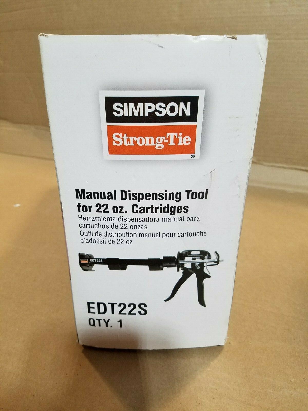 Simpson Adhesive Manual Dispensing Tool 22oz. cartridges EDT22S Strong ...