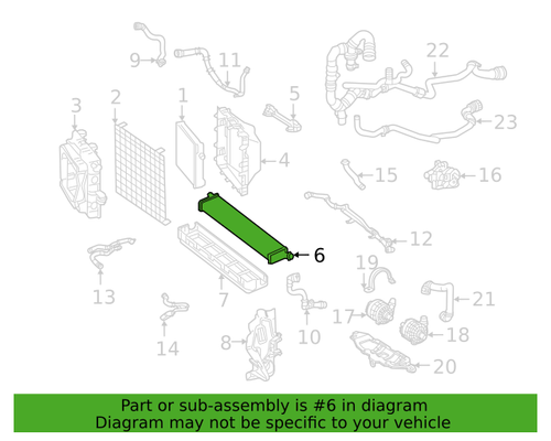 Mercedes Benz Genuine AMG GT Class 2016-2023 Left Auxiliary Radiator ...