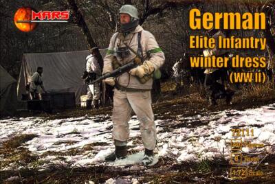 Mars Figures 1/72 GERMAN WWII ELITE INFANTRY IN WINTER DRESS Figure Set ...