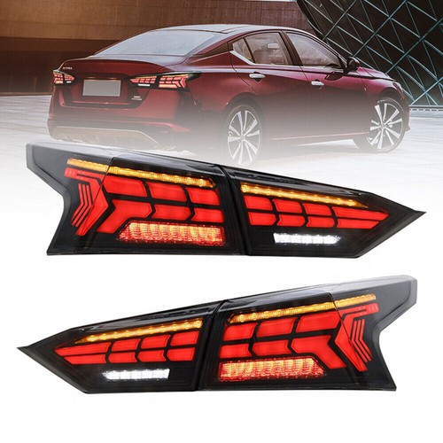 Pair LED Tail Lights Fit For Nissan Altima 2019-2024 SR SV Rear Lamps ...