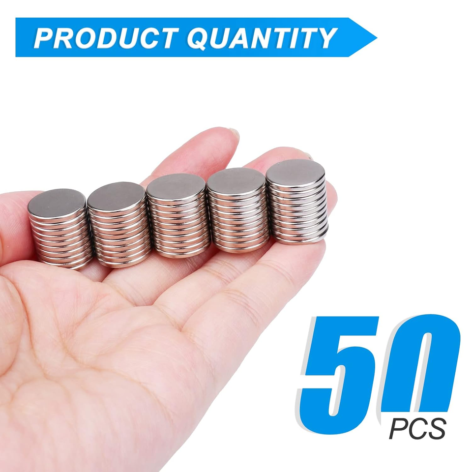 50 Strong Neodymium Magnets 15mmX 2mm Round Disc Fridge Scientific Rare ...