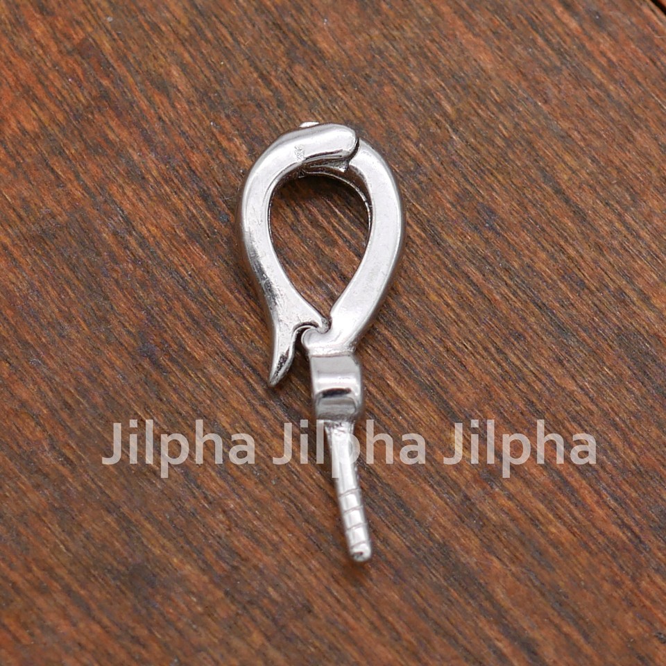 Pearl Pendant Connector Bail Clasp Sterling Silver 925 Enhancer with ...
