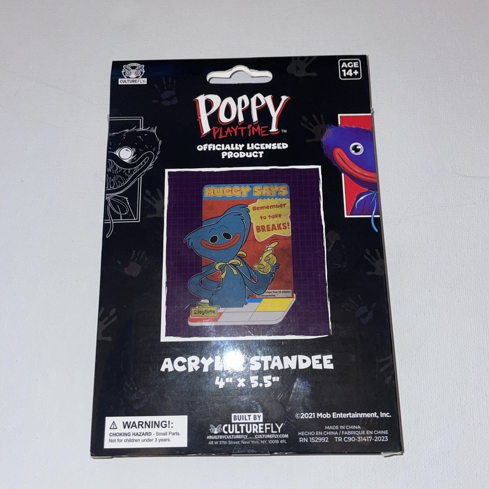 Poppy PlayTime Acrylic Standee 4X5.5” CultureFly 2021 Huggy says… | eBay