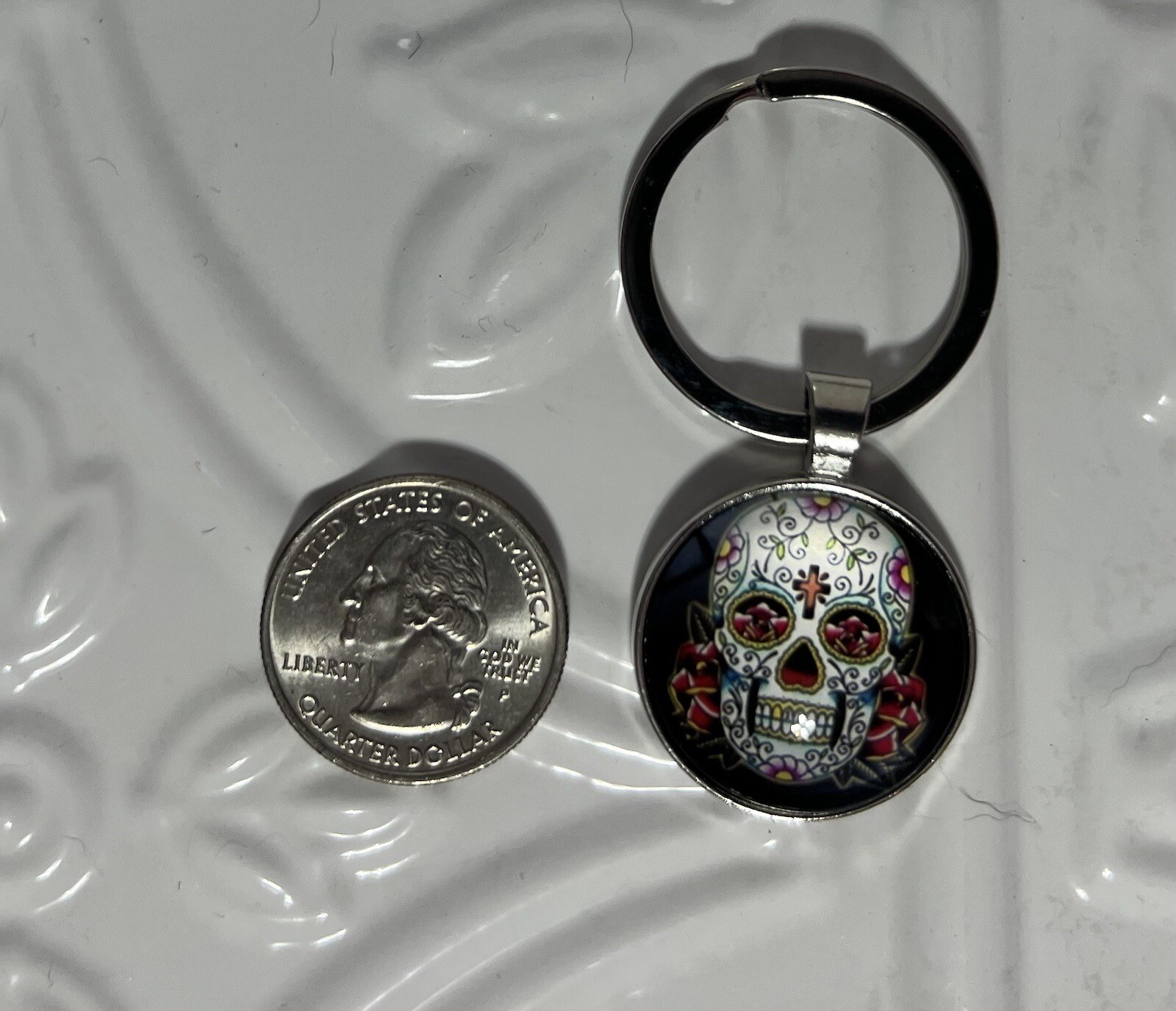 sugar skull keychain | eBay