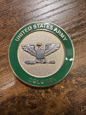 U.S. Army Colonel Engravable Challenge Coin | eBay