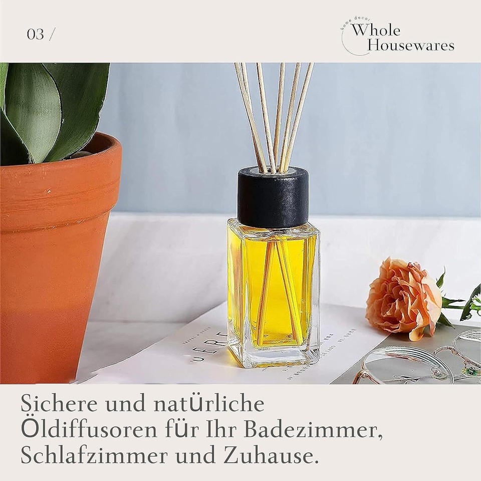 Whole HOUSEWARES Natural Diffuser Reeds Bottles Sticks | 2X4.7 Inch ...