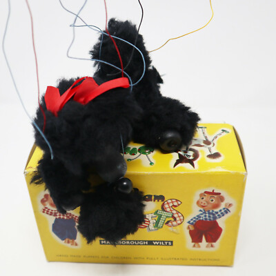 VINTAGE PELHAM PUPPETS POODLE DOG A4 ANIMAL HAND MADE PUPPET MARIONETTE ...
