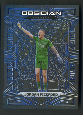 2023-24 Panini Obsidian Jordan Pickford /20 Electric Blue Etch Soccer ...