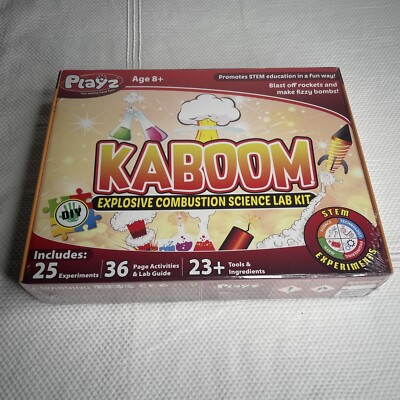 Playz Kaboom Explosive Combustion Science Lab Kit (0617689940260 ...