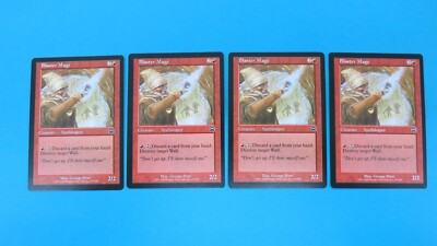 4x BLASTER MAGE CREATURE MERCADIAN MASQUES MTG MAGIC THE GATHERING NM ...