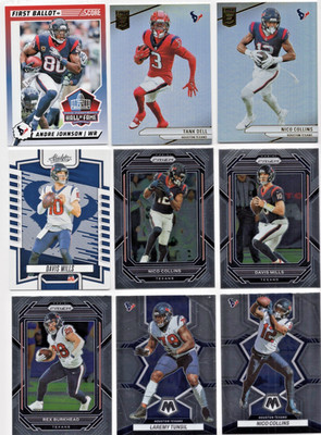 HOUSTON TEXANS 13-Count Football Base Football Trading Card Lot | eBay