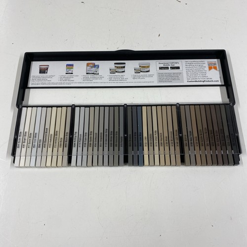 LOT x2 Sealed CUSTOM GROUT SOLUTIONS COLOR SAMPLE KIT 40 Colors | eBay