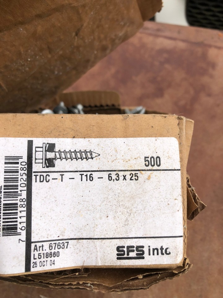 tec screws SELF DRILLING TAPPING BOX FULL ROOF SHEETS MECHANIC ENGINEER ...