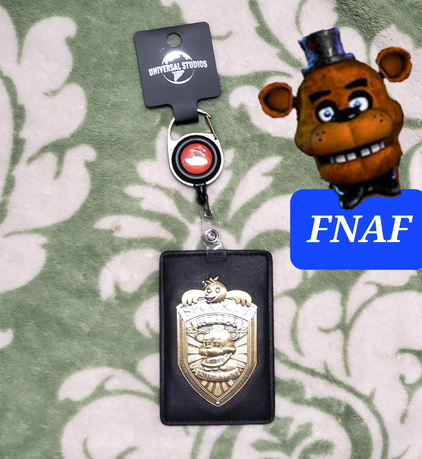 HHN34 Five Nights at Freddy's Badge ID Holder | FNAF Collectible