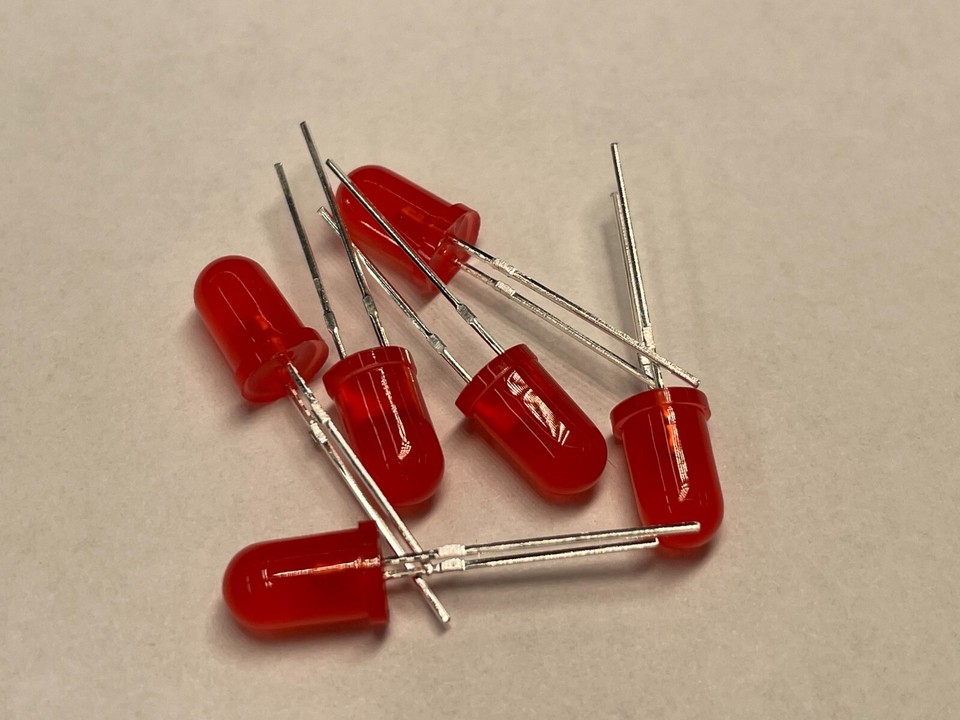 Slow Blinking LEDs Flashing Diffused Flash 5mm LED Red Blue Yellow ...