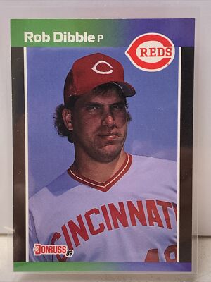 1989 Donruss Rob Dibble Baseball Rookie Card (RC) #426 Reds Rare Error ...
