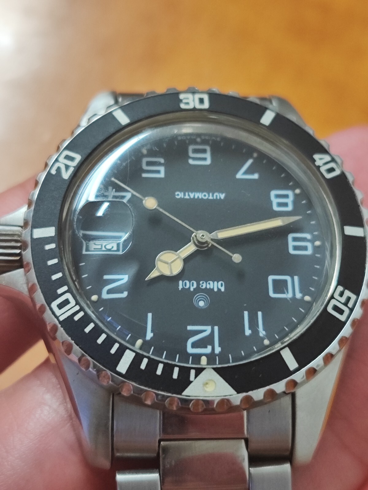 Vintage Blue Dot Diver Watch - Automatic - ETA 2824 - Nivada | eBay UK