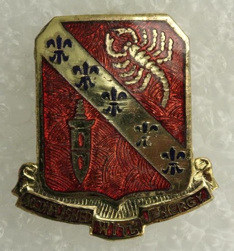 Vintage US Military DUI Pin 168th Field Artillery Bn ACCOMPLISHED WITH ...