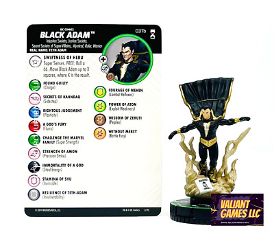 DC Heroclix Black Adam #037b w/ Card DC Rebirth Set | eBay