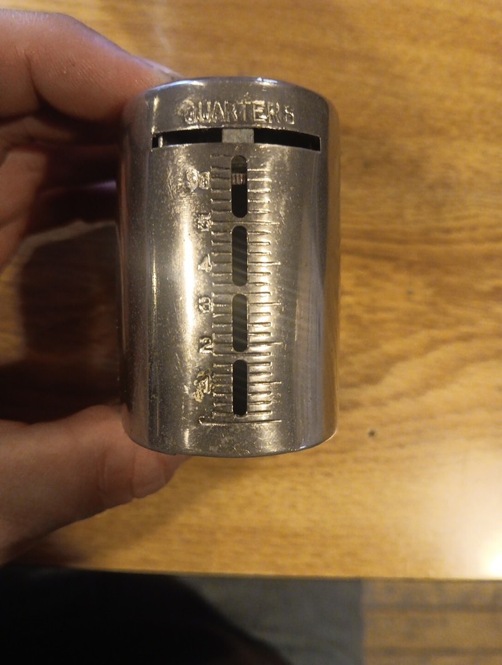 VINTAGE MANITOWOC, WISCONSIN SAVINGS BANK METAL COIN BANK NO KEY | eBay