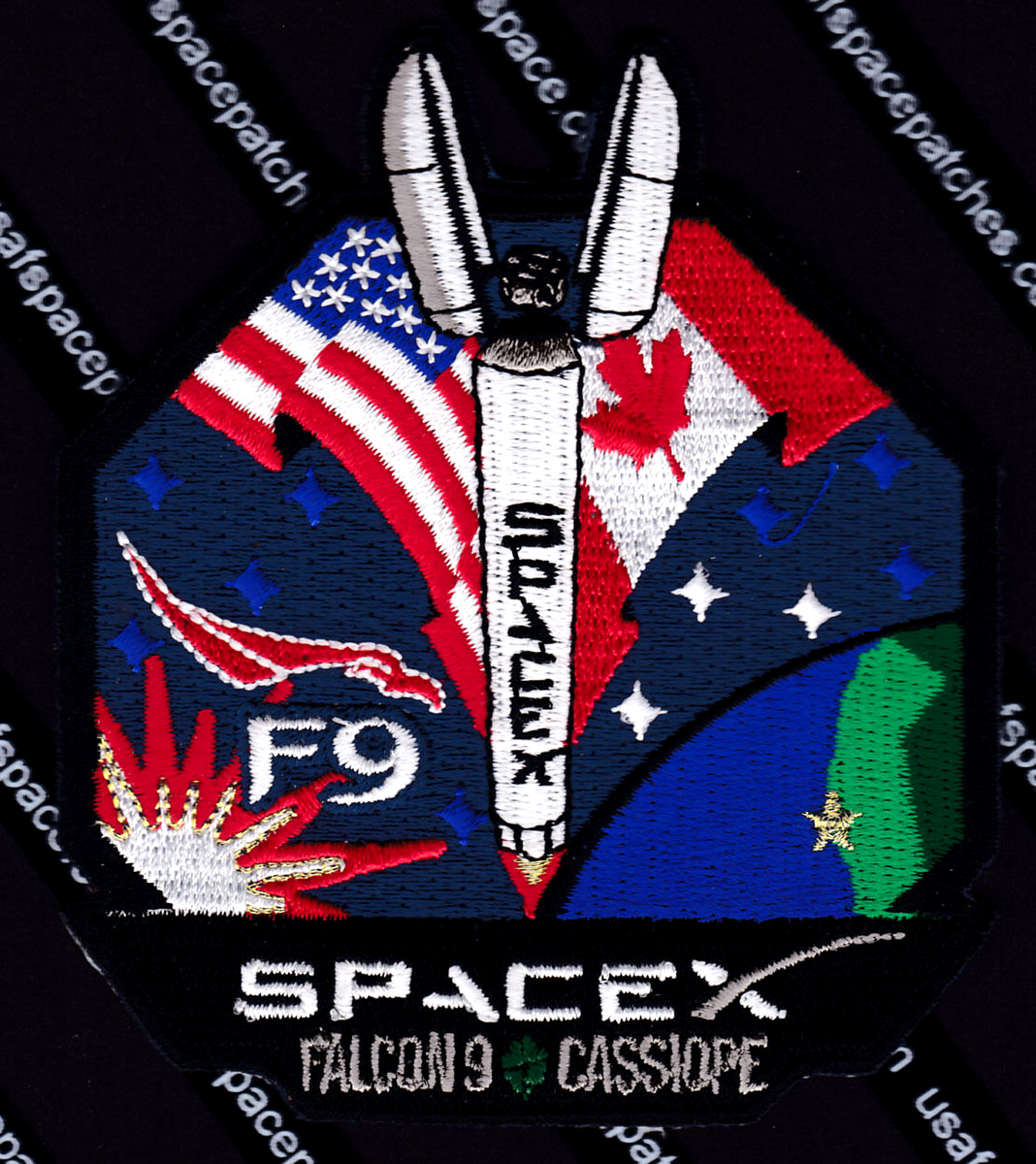 Spacex Cassiope Patch Embroidered Falcon Patches | Space Mission