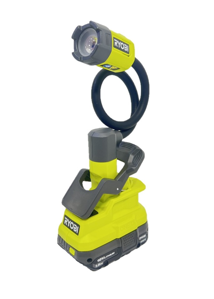 NEW Ryobi 18-Volt 2 Clamp Light Kit with Battery and Charger (PCL664 ...