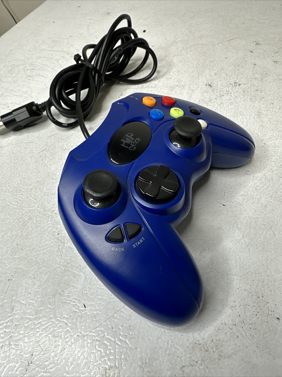 Hip Gear Original Microsoft Xbox Controller Dark Blue WIRED | eBay