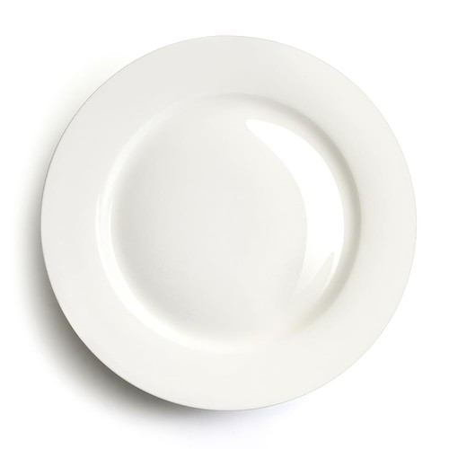 Porcelain Flat Dinner Plates 6piece White Dinner Plate Set 8 Inches ...