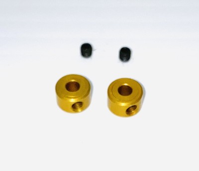 X cell MA 106-25 Gold Anodized aileron Retaining Collar Set Miniature ...