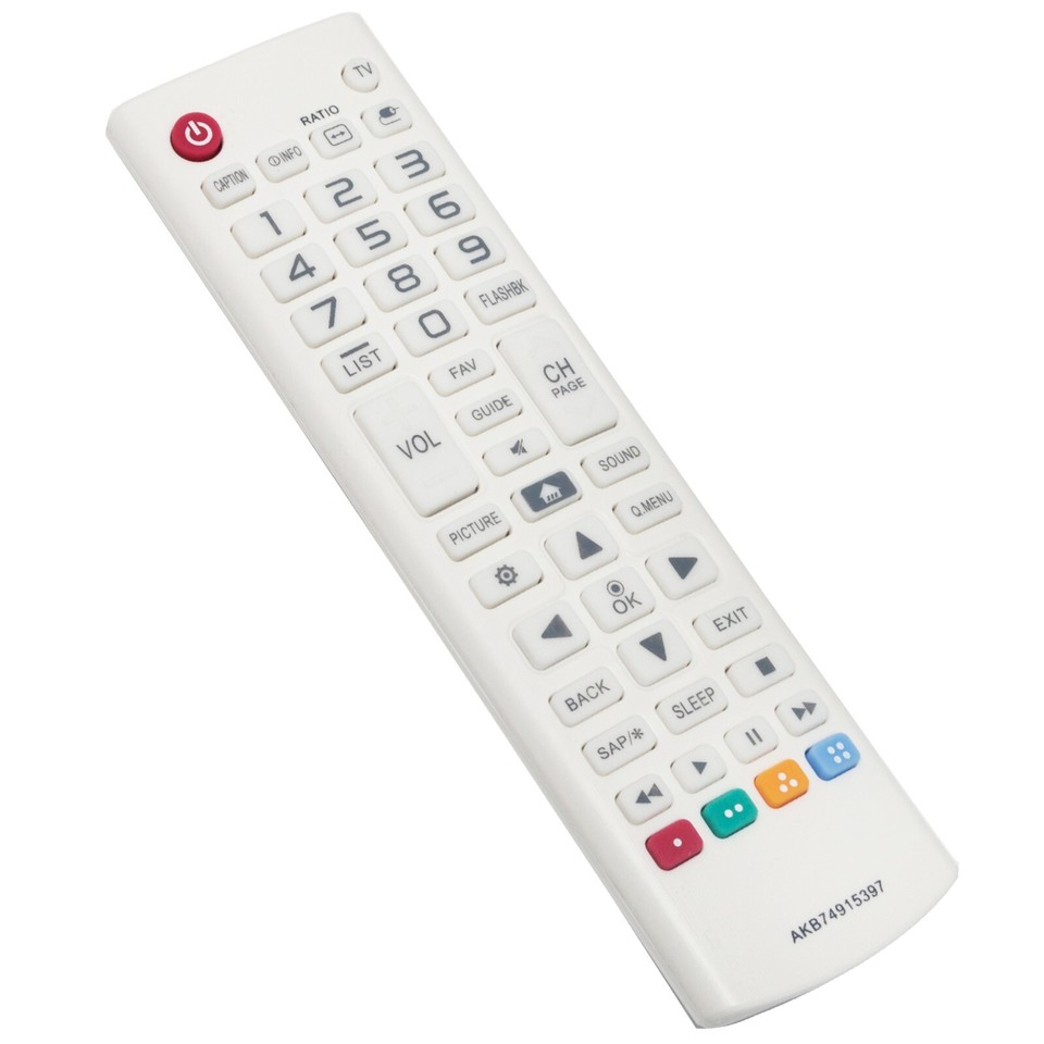 New AKB74915397 Replace Remote for LG TV 22LJ4540 43LF5900 24LF454B ...