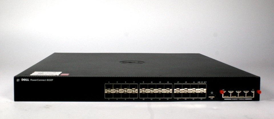 Dell Networking 8132F 24 port 10GbE SFP+ Ethernet switch 1xPSU 4x 10G ...
