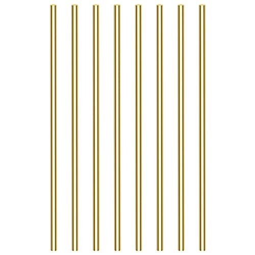 8 Pieces 4mm Brass Round Rods Brass Solid Round Rod Lathe Bar Stock 4mm ...