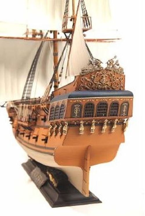Zvezda Black Swan Pirate Ship 1/72 Scale Plastic Model Boat Kit - 550mm ...