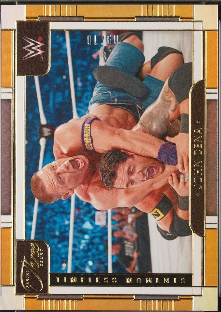 2024 Panini Three Count WWE - Timeless Moments John Cena #163 Gold /10 ...