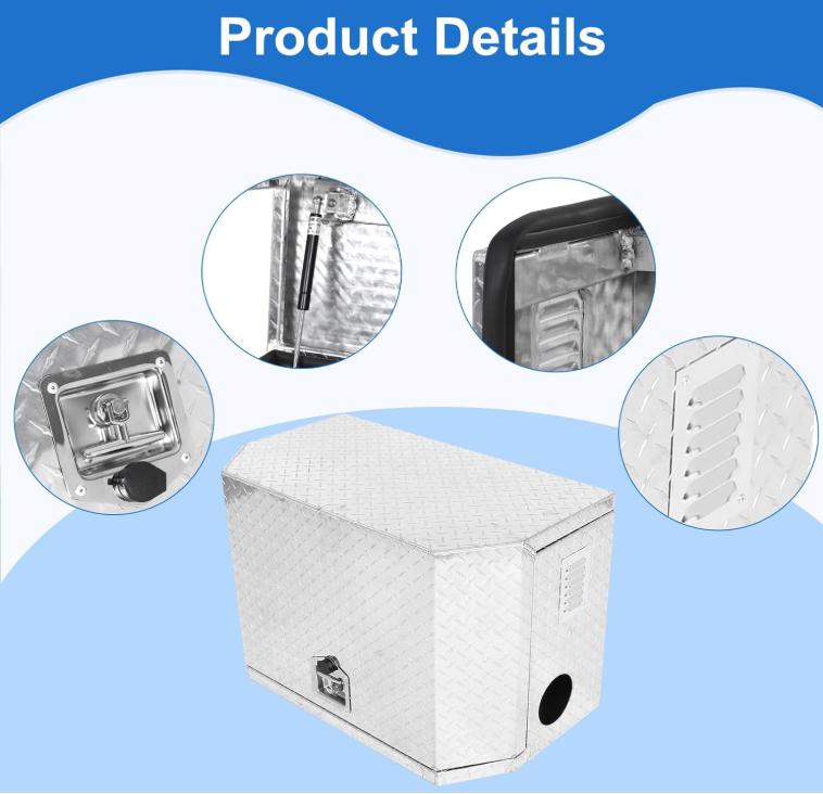 32" Aluminum Generator Box Generator Security Specific Storage RV ...