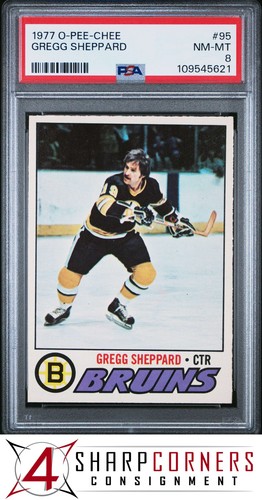 1977 O-PEE-CHEE #95 GREGG SHEPPARD BRUINS PSA 8 | eBay