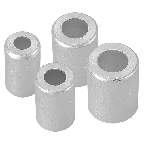 40x Auto Air Conditioner Crimp Ferrule joint A/C Hose Fitting Aluminium ...