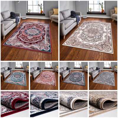 Extra Large Traditional Rugs Non Slip Hallway Runner Living Room ...