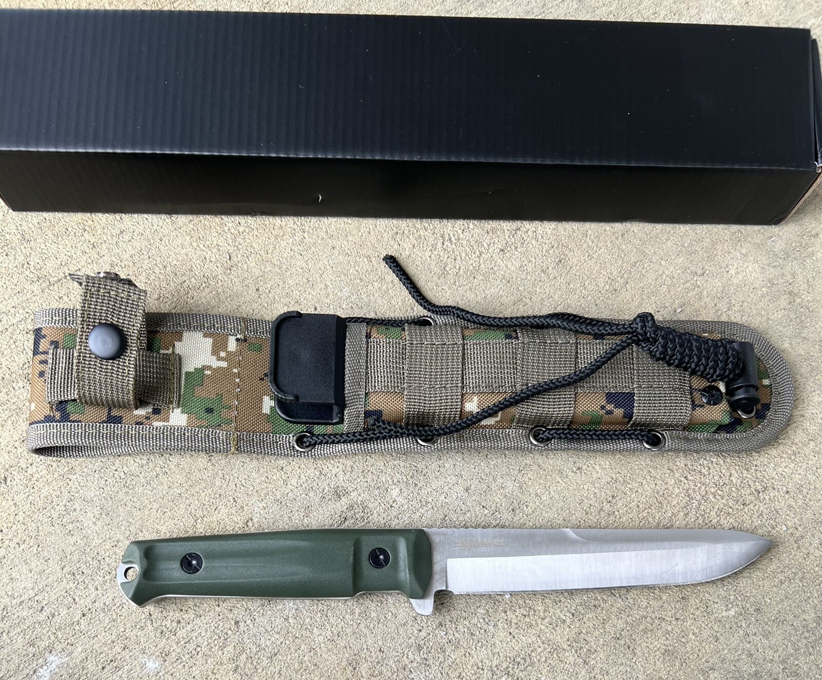 Kizlyar Supreme Aggressor D2 Tactical Fixed 6" Blade Polished Knife ...