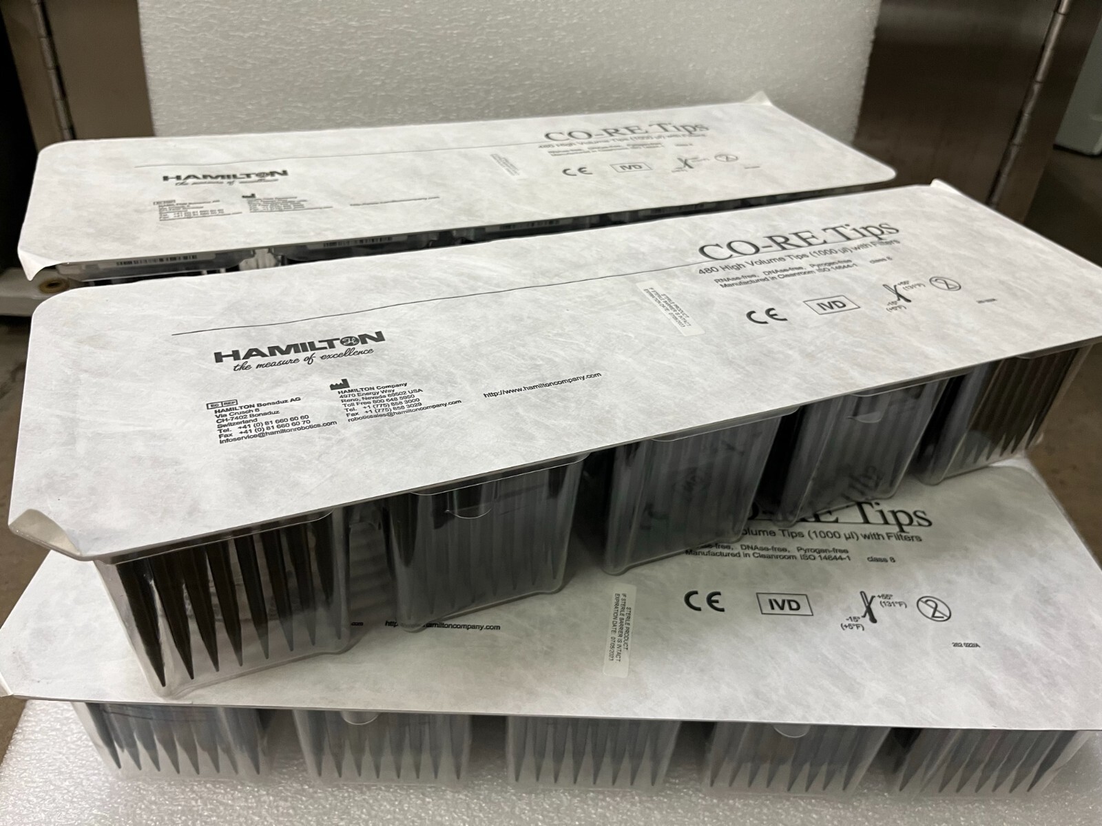 LOT SALE: NEW Hamilton 235905 CO-RE Tips 480 High Volume Tips (1000µL ...