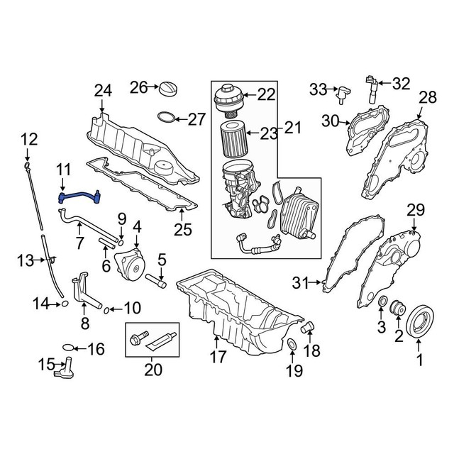 Genuine Volvo Oil Cooler Line 30750014 for sale online | eBay