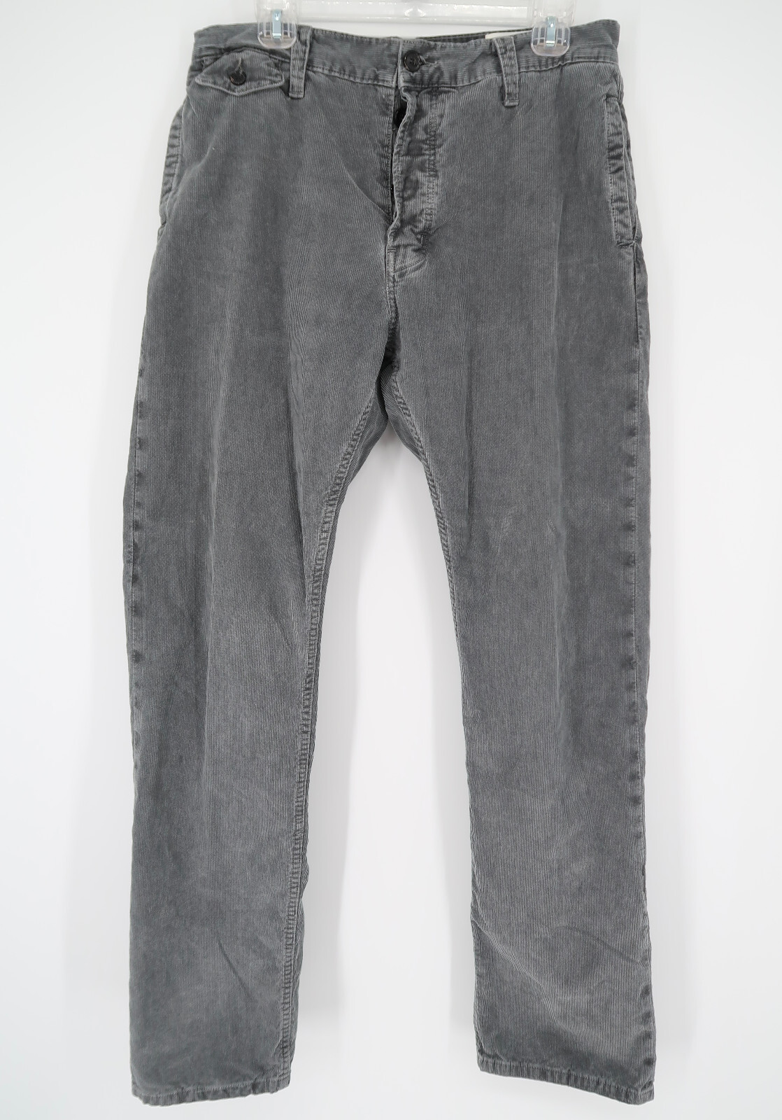 Billy Reid Pants Mens 32x33 Gray Chino Button Fly Corduroy MSL ALA Made ...