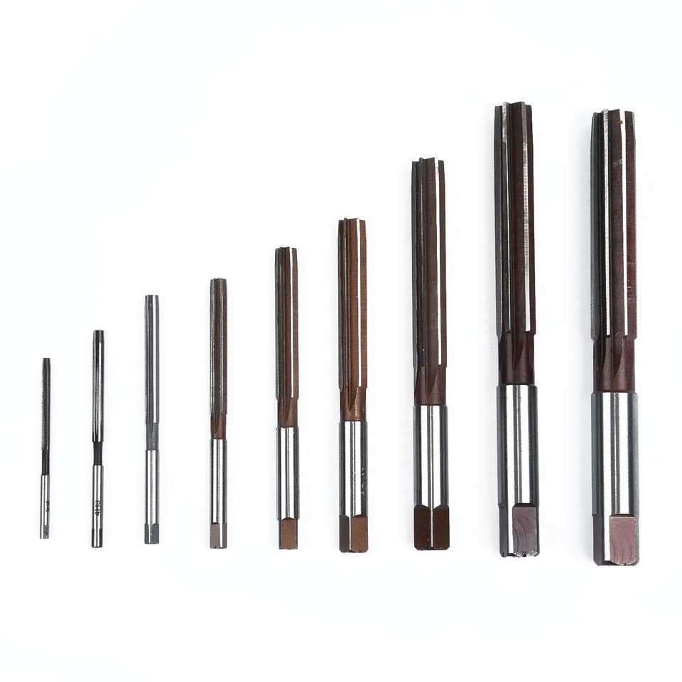 Shank Hand Reamers Chucking Straight Reamer Tool Smooth 9Pcs/Set 3mm ...