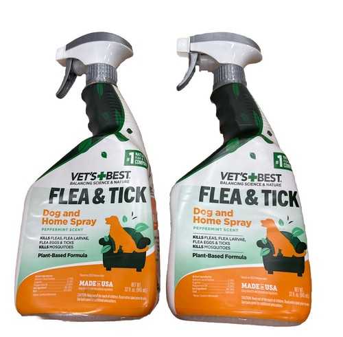Vet's Best Flea & Tick Home Spray, Natural Flea, Tick, Bed Bug Killer ...